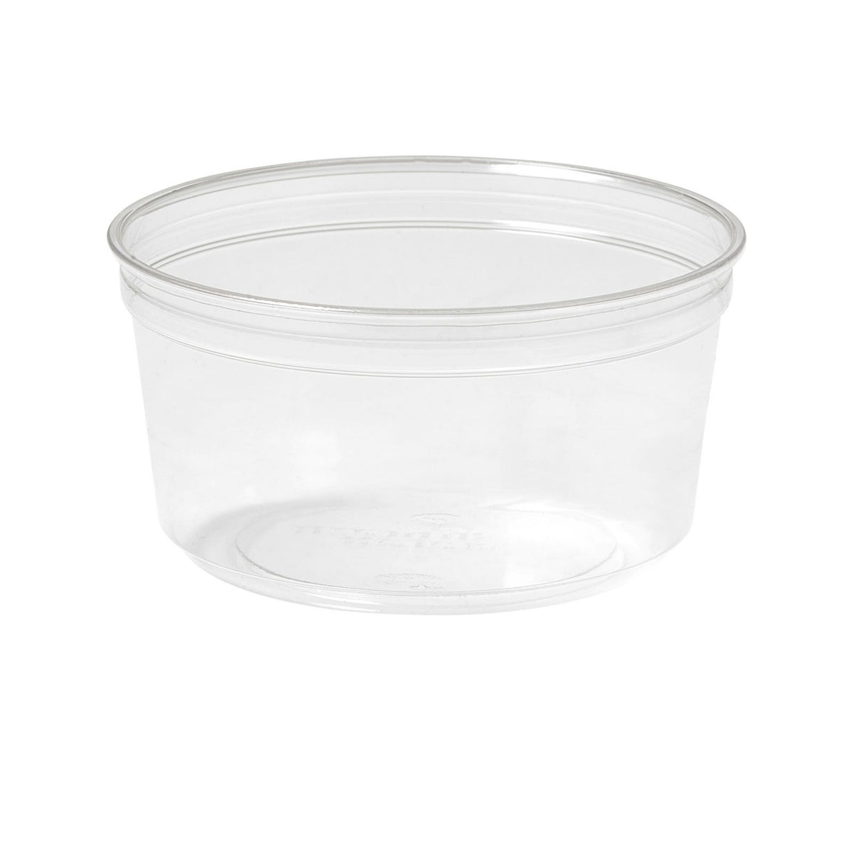 Crystal Deli rasia rPET, pyöreä 375ml – Plastic Free Trading